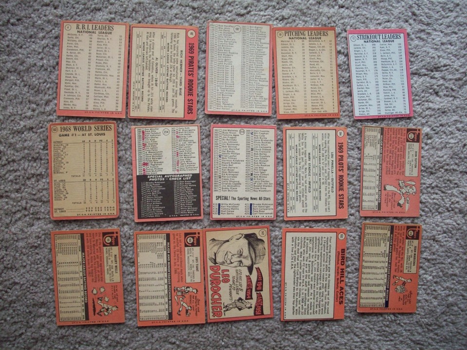 lot of 30 baseball stars from 1968 and 1969. | eBay