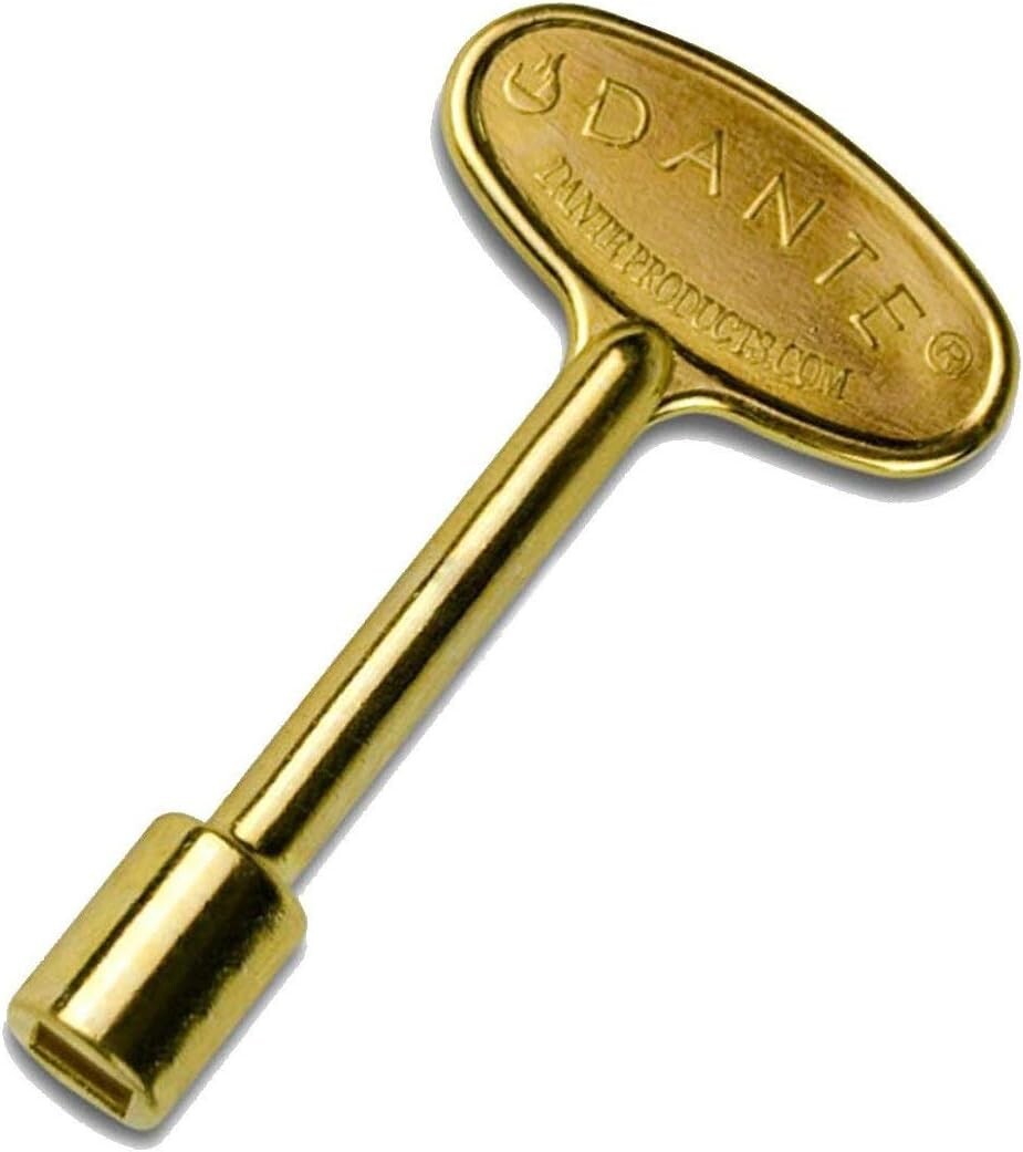 Vintage Blue Flame Log Lighter Key 1 Brass Finish 5/16" Universal ...