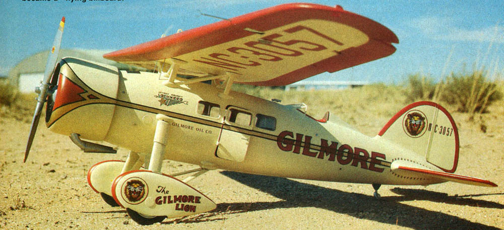 Lockheed Vega Air Express 61 INCH Wing span RC AIrplane Printed Plans ...