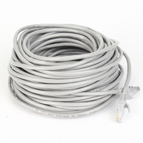 Long 100FT 30m Cat5e RJ45 LAN Ethernet Internet Patch Cable Cord ...