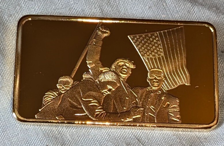 President Donald Trump Gold Bar MAGA Old Legend Americana CIA FBI Hero ...