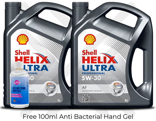 Shell Helix Ultra Professional AF 5W-30 10 Litres 10L Engine Oil + FREE ...