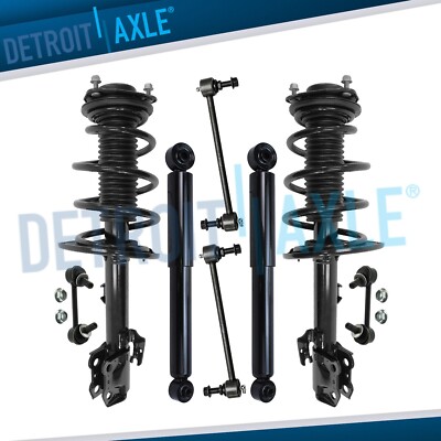Front Struts Rear Shocks Sway Bar End Links for 2014 - 2019 Toyota ...