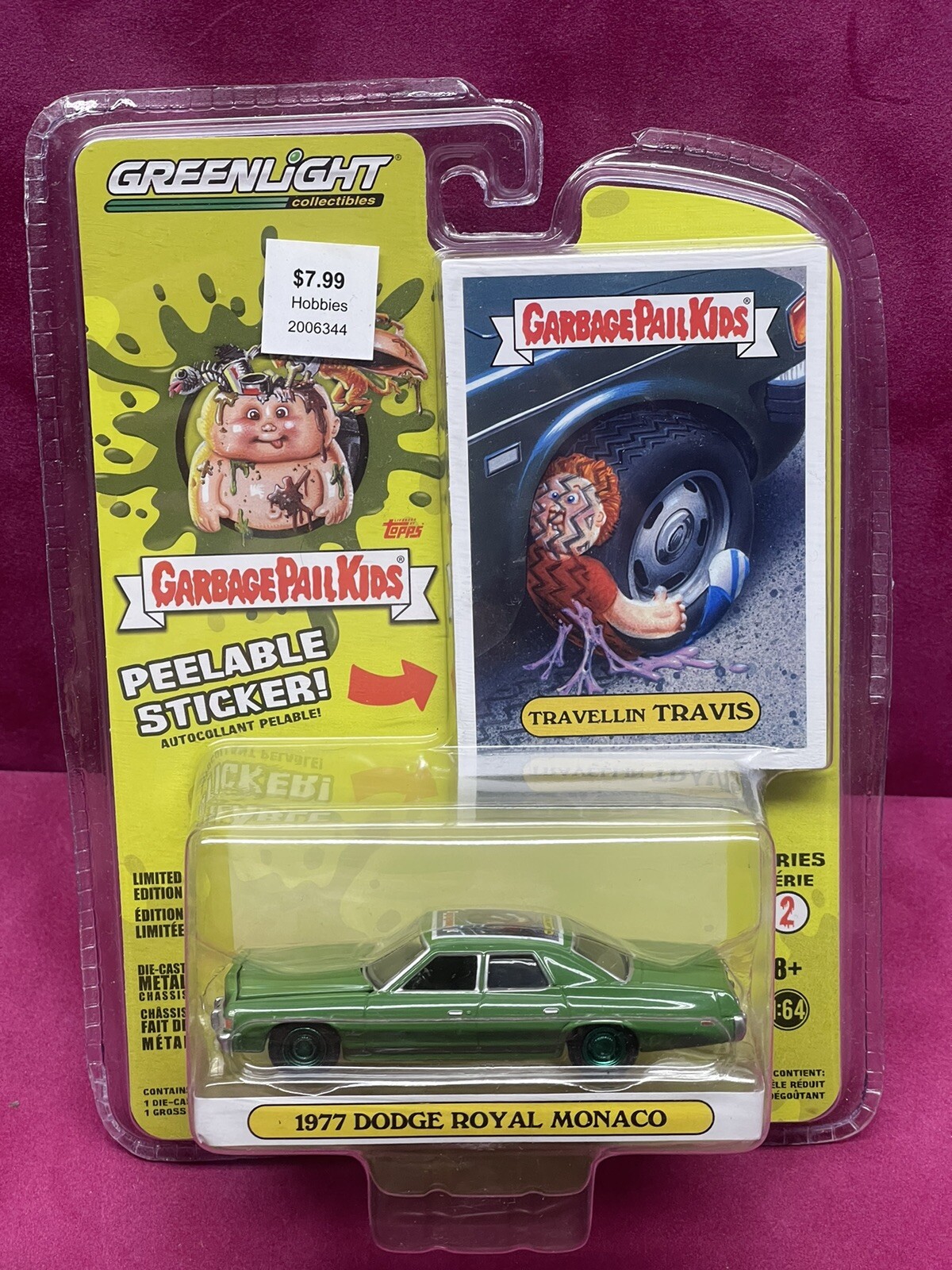 GREENLIGHT Garbage Pail Kids 1977 Dodge Royal Monaco Green Machine ...