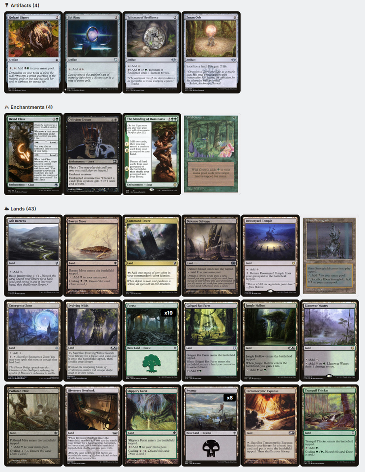 The Gitrog Monster RAMP LAND SACRIFICE Magic MTG Custom Commander Deck ...