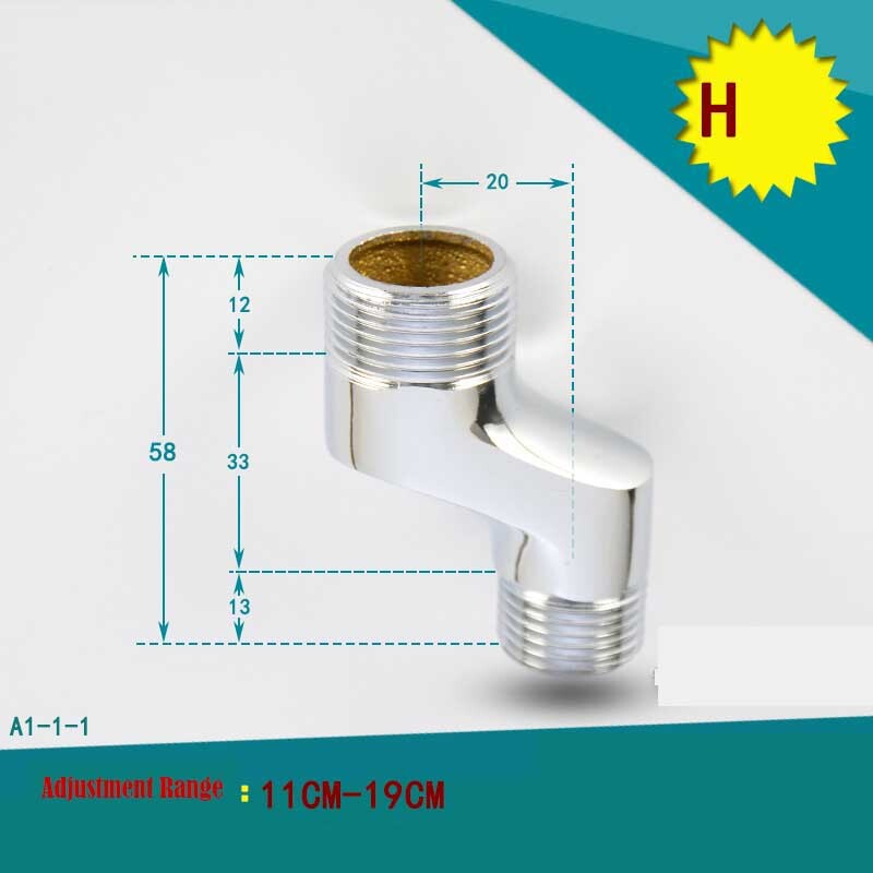 Male Tap Reducer 1/2" x 3/4" BSP Reduction Dog Legs Eccentric Bath ...