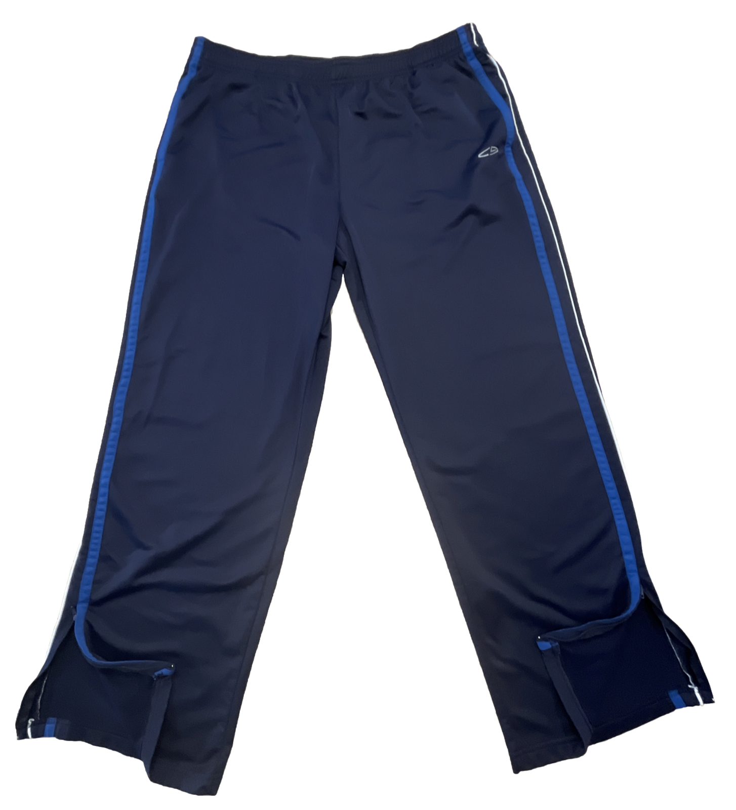 Champion Sweatpants Mens XXL Dark Blue Ankle Zip Drawstring 40x31 ...