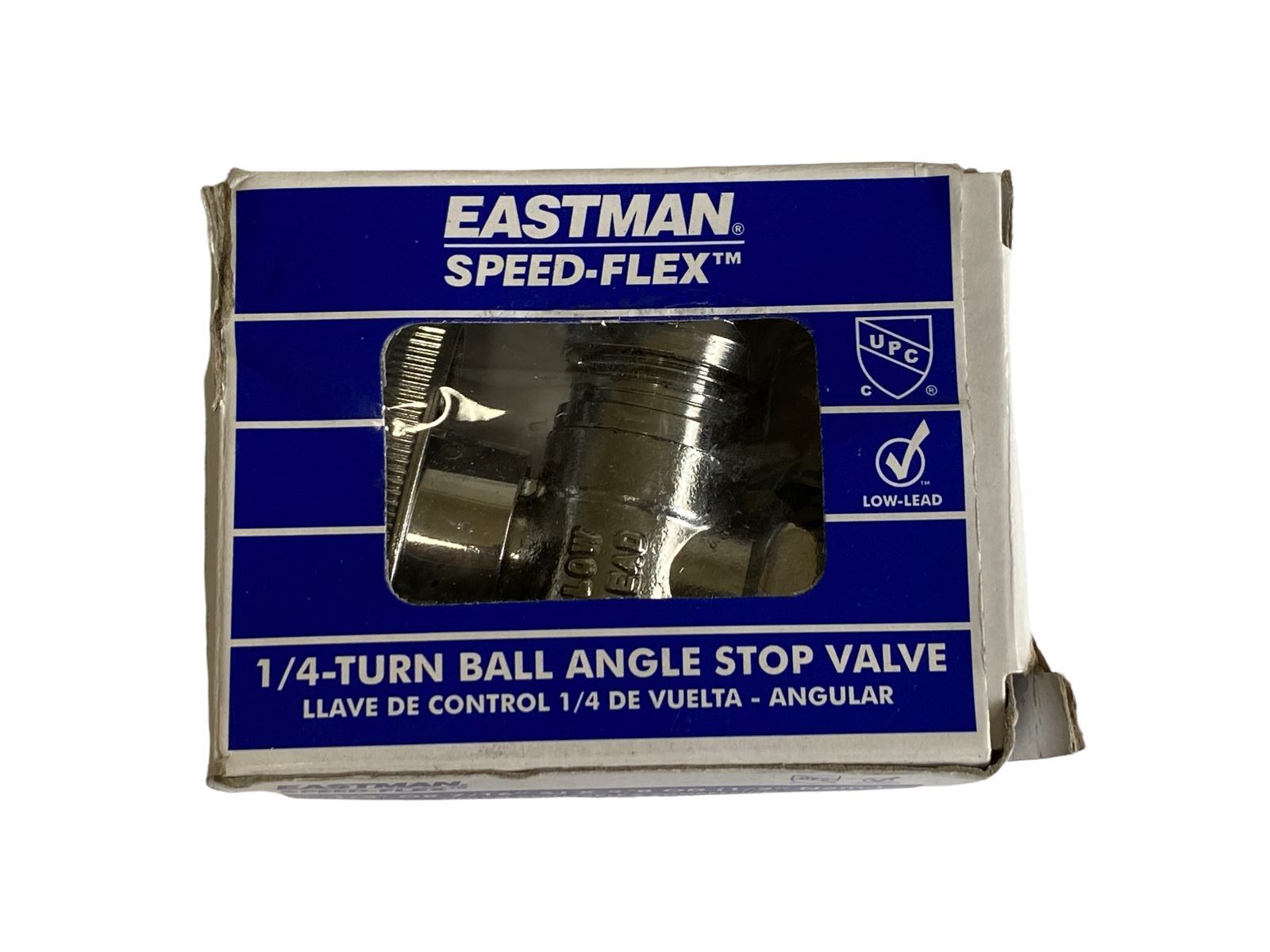 Eastman Speed-Flex 10740LF 1/4-Turn Ball Angle Stop Valve - Chrome ...