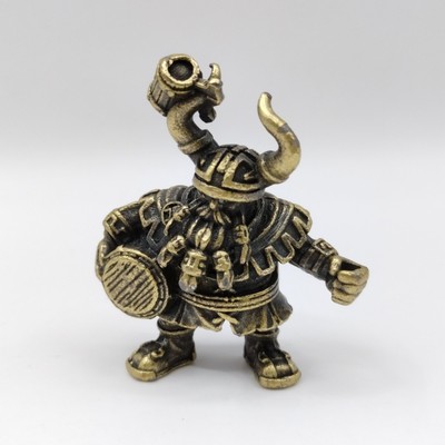 Drunk Dwarf Metallic Figurine DnD/Pathfinder Tabletop RPG Miniature 4cm ...