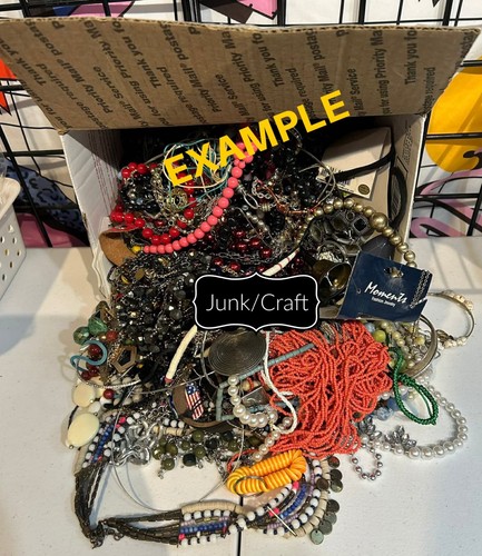 Junk craft Jewelry lot 10-15 pounds lbs Med Flat Rate Box Contemporary ...