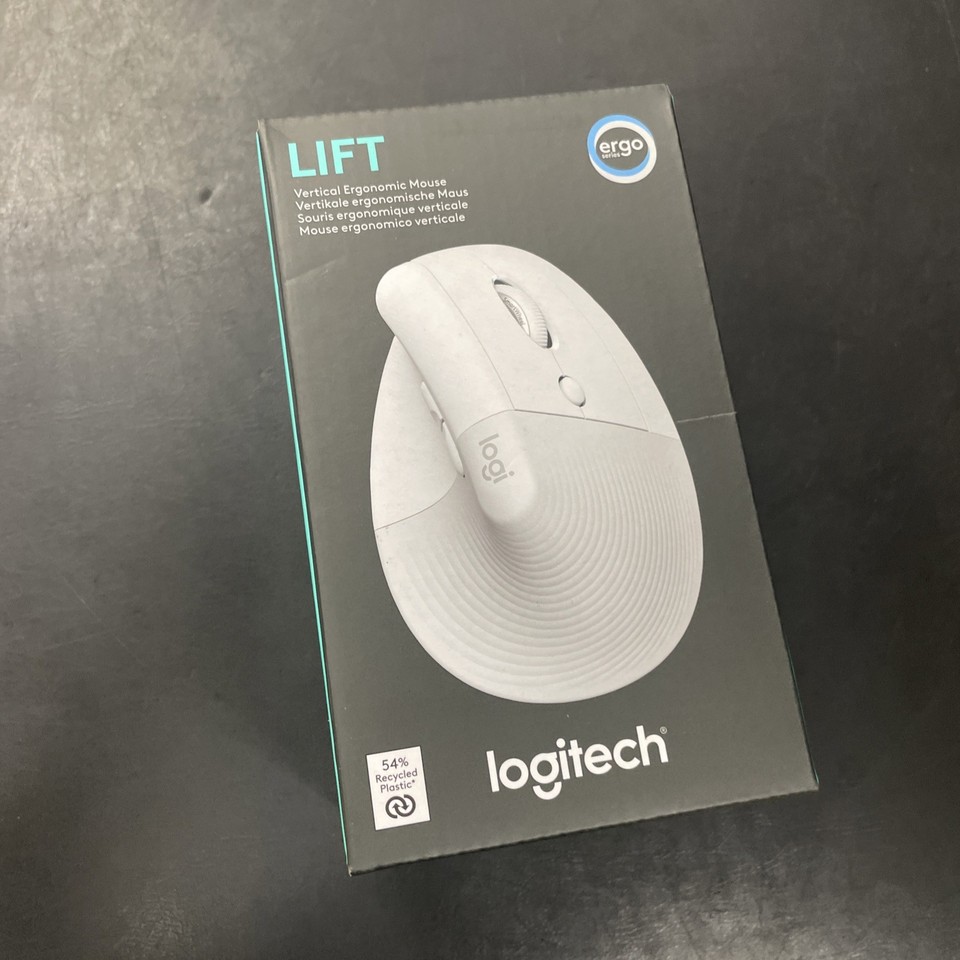 Logitech Lift Vertical Ergonomic Mouse, Wireless, Bluetooth or Logi ...