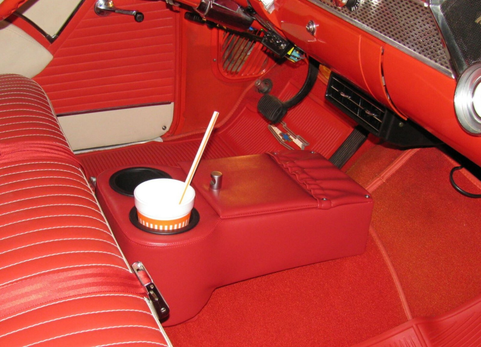 Low Rider Universal Musclecar Hotrod Floor Console With Cup Holders ...