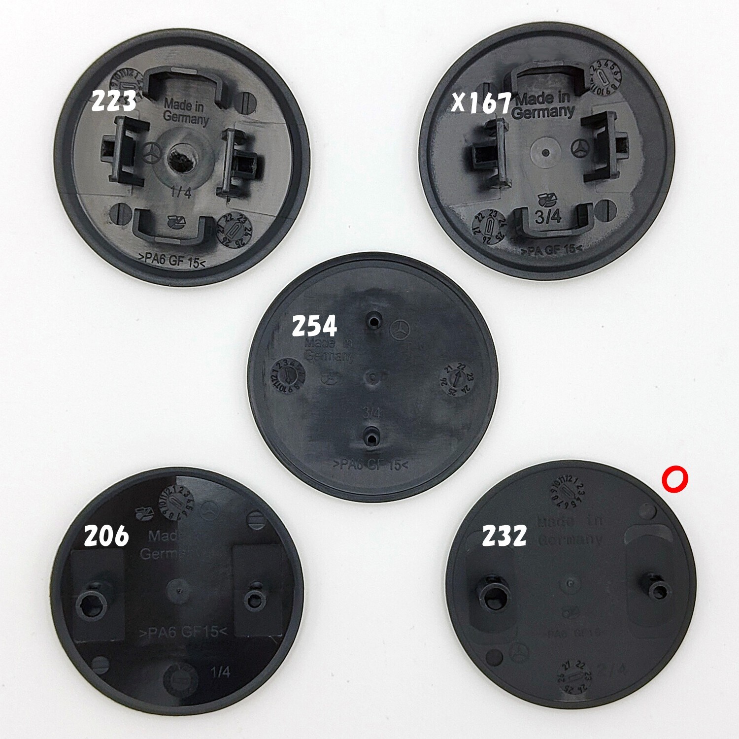 Genuine Mercedes-AMG Affalterbach 232 Front Bumper Emblem / Badge ...