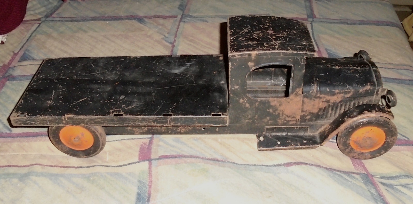 Antique 1920’s Structo Pressed Steel Stake Truck Very Good Condition. L ...