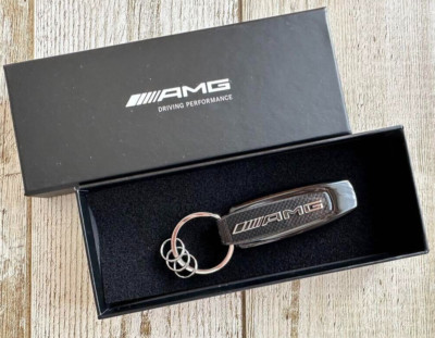 Mercedes-Benz AMG Collection Genuine Carbon Keychain Keyring Luxury AMG ...