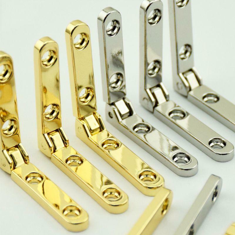 10Pcs/Bag 90 Degree Hinges Zinc Alloy Spring Hinge for Wooden Box ...