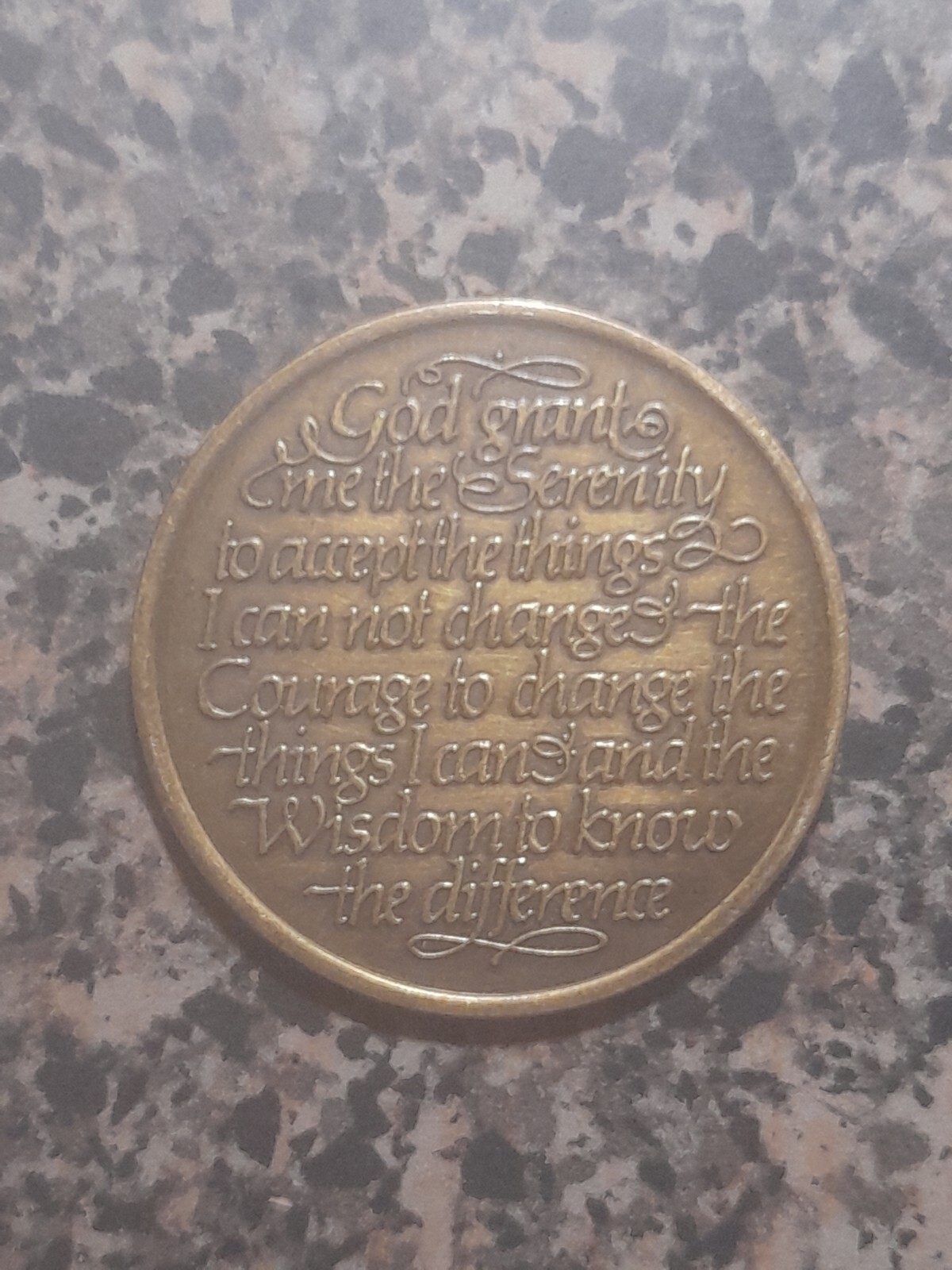 Areba Casriel Institute Rehab Center Serenity Prayer Medal | eBay