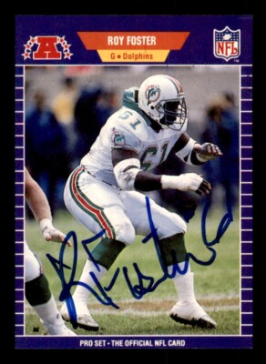 1989 Pro Set Football #215 Roy Foster Signed Autograph (no COA) | eBay