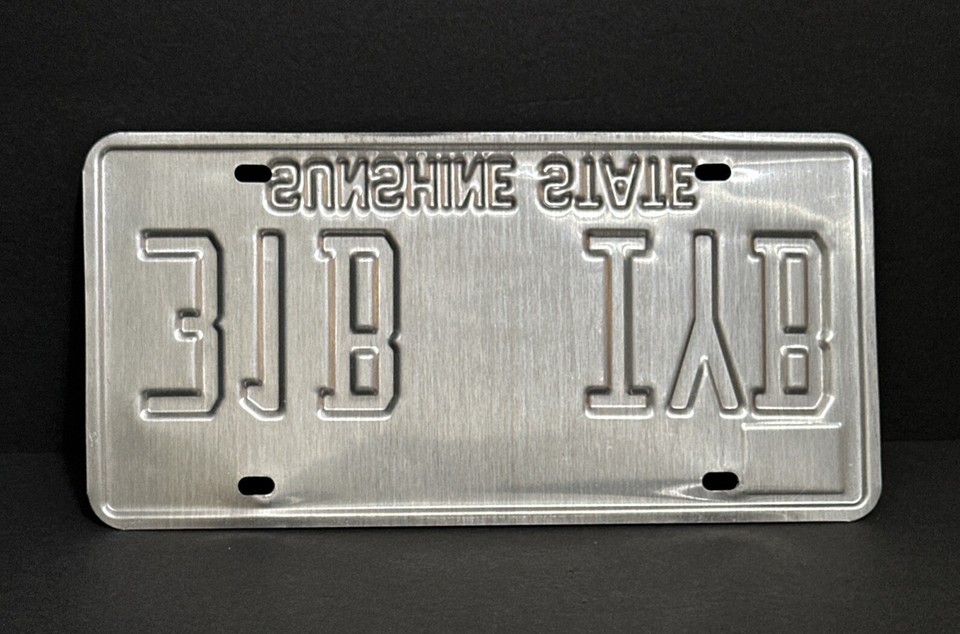 FLORIDA PERMANENT LICENSE PLATE — 31B 🍊 IYB — SUNSHINE STATE | eBay