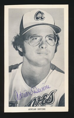 1974 Atlanta Braves Team Issue -ADRIAN DEVINE *Autographed* d.2020 | eBay