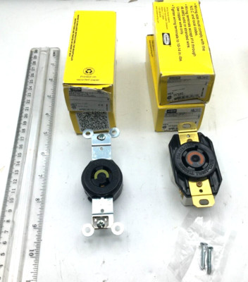 Hubbell Lot of 4 Twist Lock Receptacle HBL2410, 4710, New | eBay