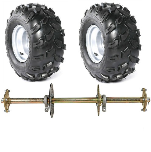 810mm Go Kart Rear Axle Kit 8" Wheels 420 Sprocket 4 Stud Hub for ATV ...