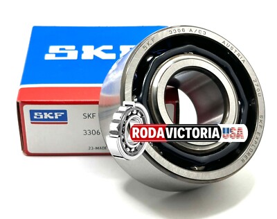 SKF 3306 A ANGULAR CONTACT BALL BEARING, OPEN, NO SEALS 30x72x30,2mm ...
