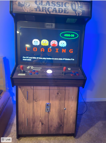 Creative Arcades 2 Player Stand-Up Arcade Wood Case 4,500+ Games $1,999 ...