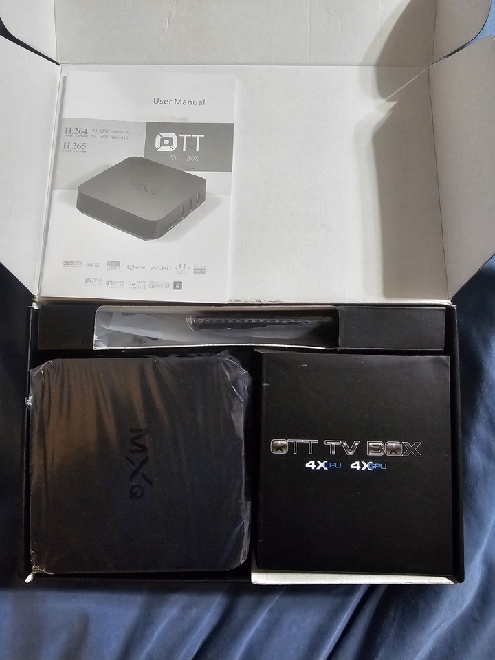 OTT TV Box 4X CPU 4XGPU Android KitKat Internet TV Box 1080p H.264 New ...