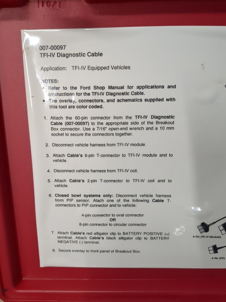 Ford Essential Service Tools 007-00097 TFI-IV Diagnostic Cable | eBay