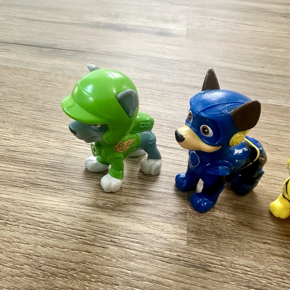 Paw Patrol Mighty Movie Pups Action Figures Lot Of 6 Skye Rubble Rocky ...