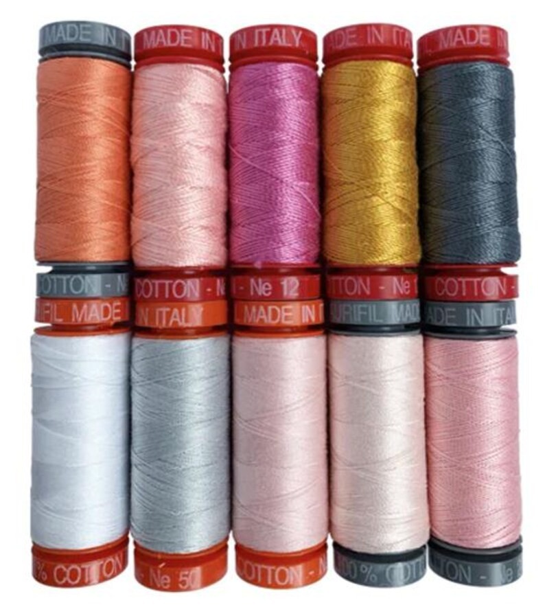 Sweet Cinnamon Roses Thread Set | LCSCR10 | Aurifil Thread | threadset ...