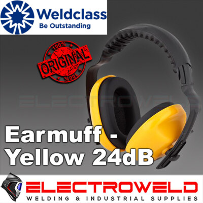 WELDCLASS Earmuffs 24DB Class 4 Hearing Protection High Hi Vis Ear ...
