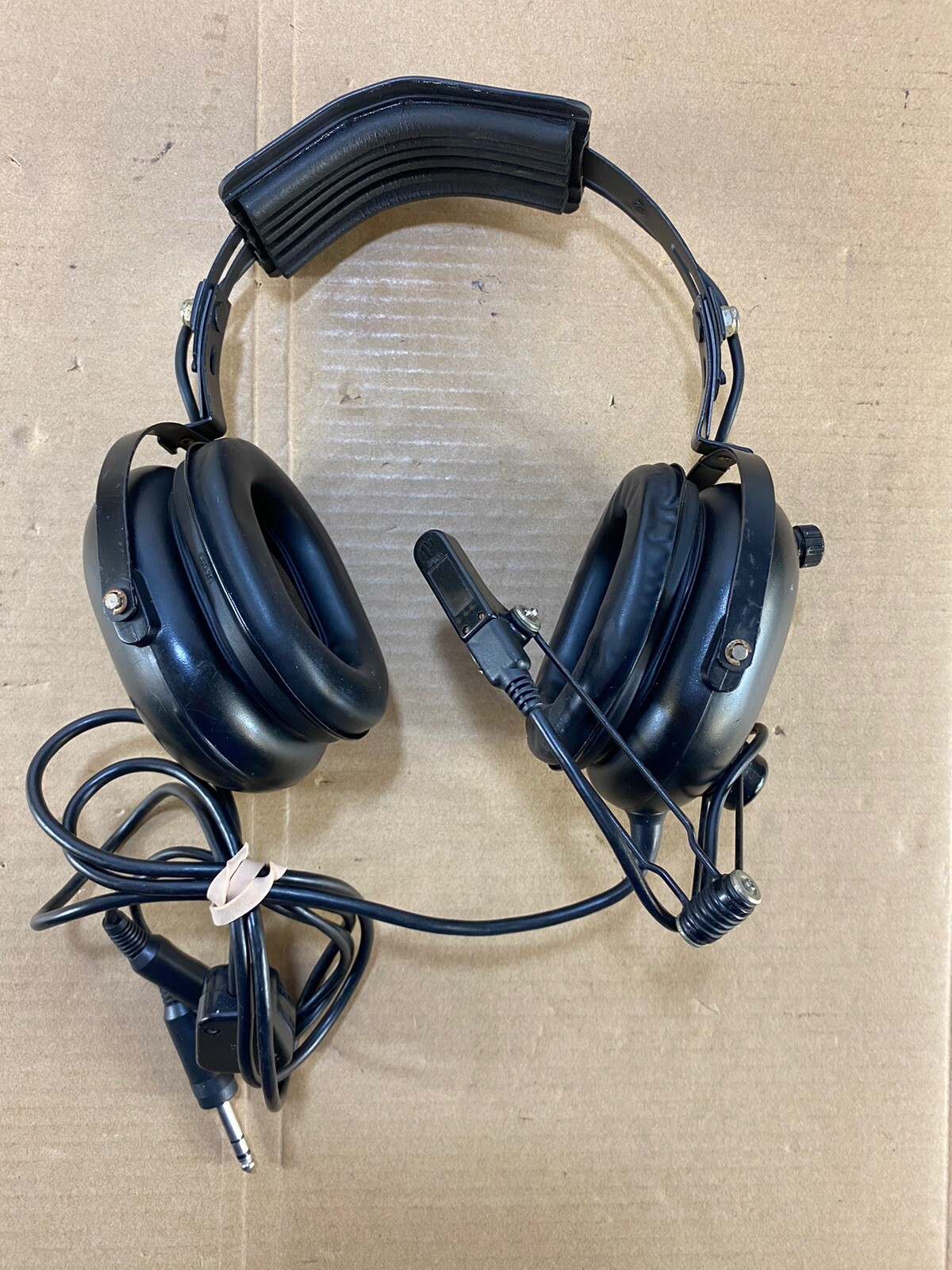 Flightcom Classic ANR Aviation Flight Pilot Headset Vintage Military | eBay