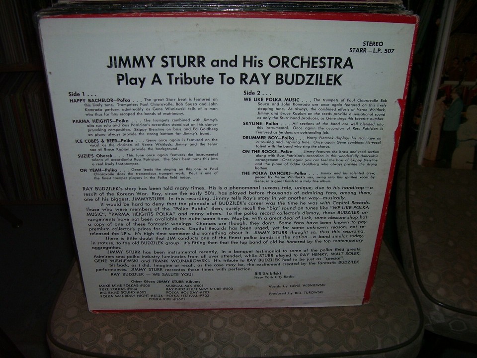 JIMMY STURR & GENE WISNIEWSKI, Tribute to RAY BUDZILEK, Polka Music ...