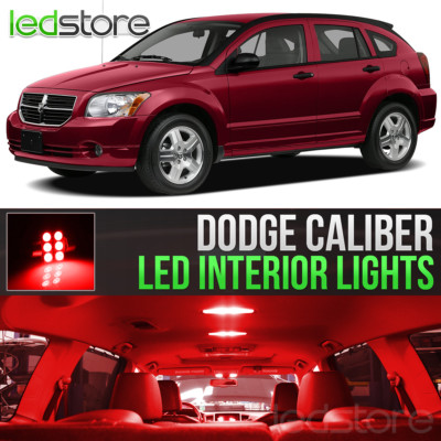 2007-2012 Dodge Caliber Red Interior LED Lights Kit Package | eBay