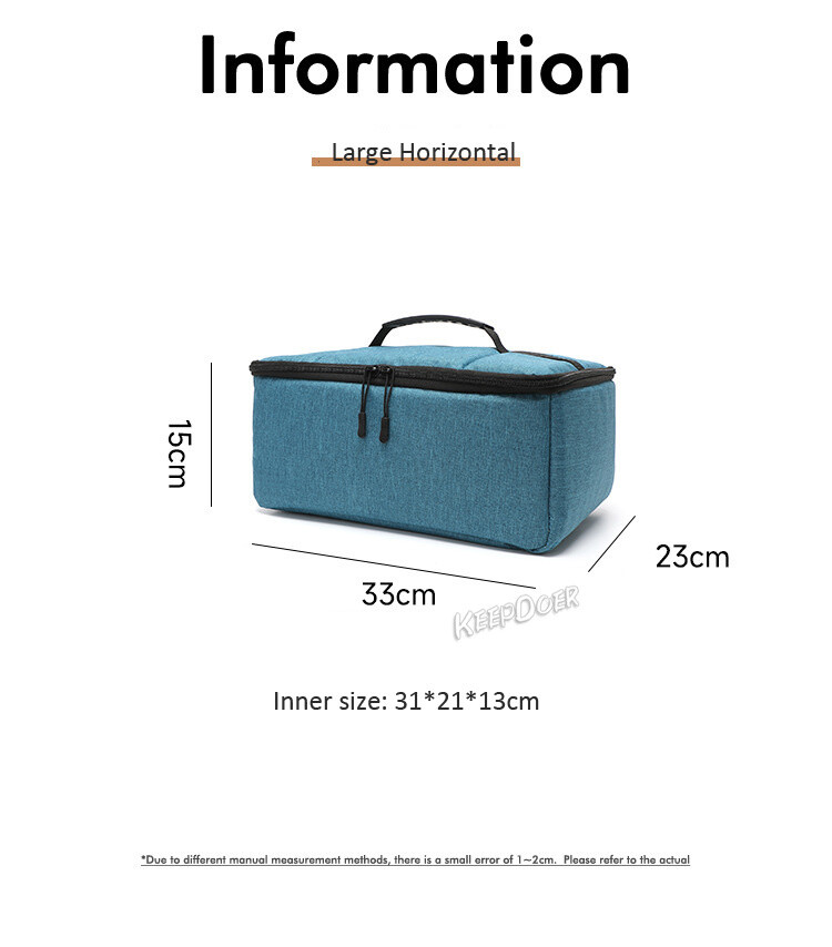 Photography Camera Bag Insert Protective Case Organizer Dividers For ...