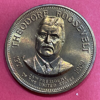 Theodore Roosevelt Presidential Token - Medal - Coin (LocA) | eBay