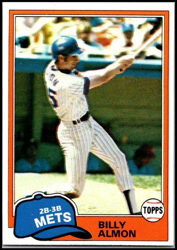 1981 Topps #163 Billy Almon - FREE SHIPPING! | eBay