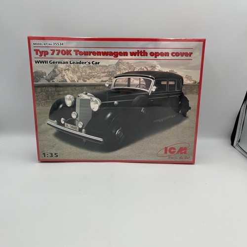 Typ 770K Tourenwagen Soft Top German Car 1/35 Scale Plastic Model Kit ...