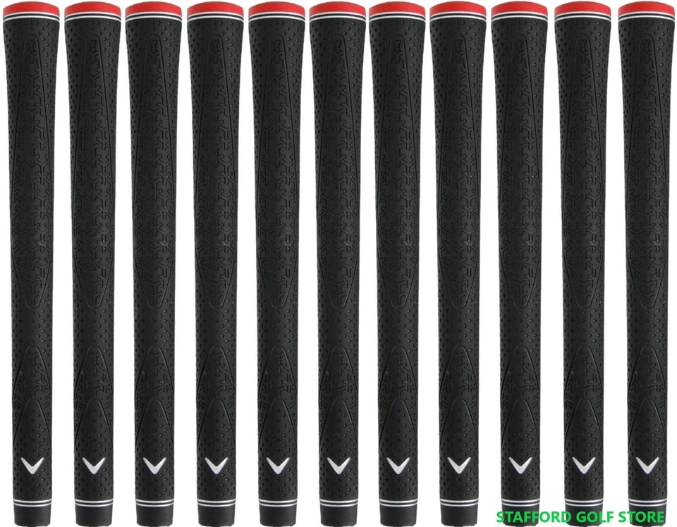 Callaway Diamond Red Cap Golf Grips Set – Standard Size .580 Core Black ...