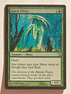 Magic MTG - Quick Sliver (Foil) - Premium Deck Slivers - MP | eBay