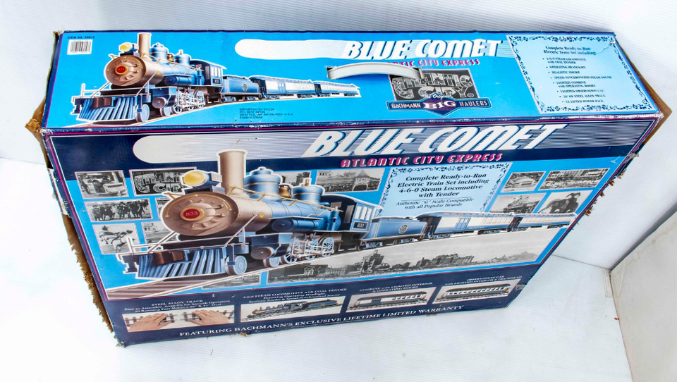 Bachmann Big Haulers Blue Comet #833 G Scale Train Set - IOB | eBay