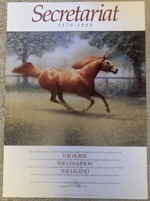 Secretariat Memorial Print by James Crow | eBay