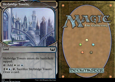 MTG Skybridge Towers Foil Showcase #354 SNC Magic The Gatherings Card ...