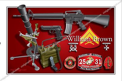 M81,M252,mortar,PRC 25,PRIC,field radio,M16,MOS,0341,2531,25C,USMC,ARMY ...