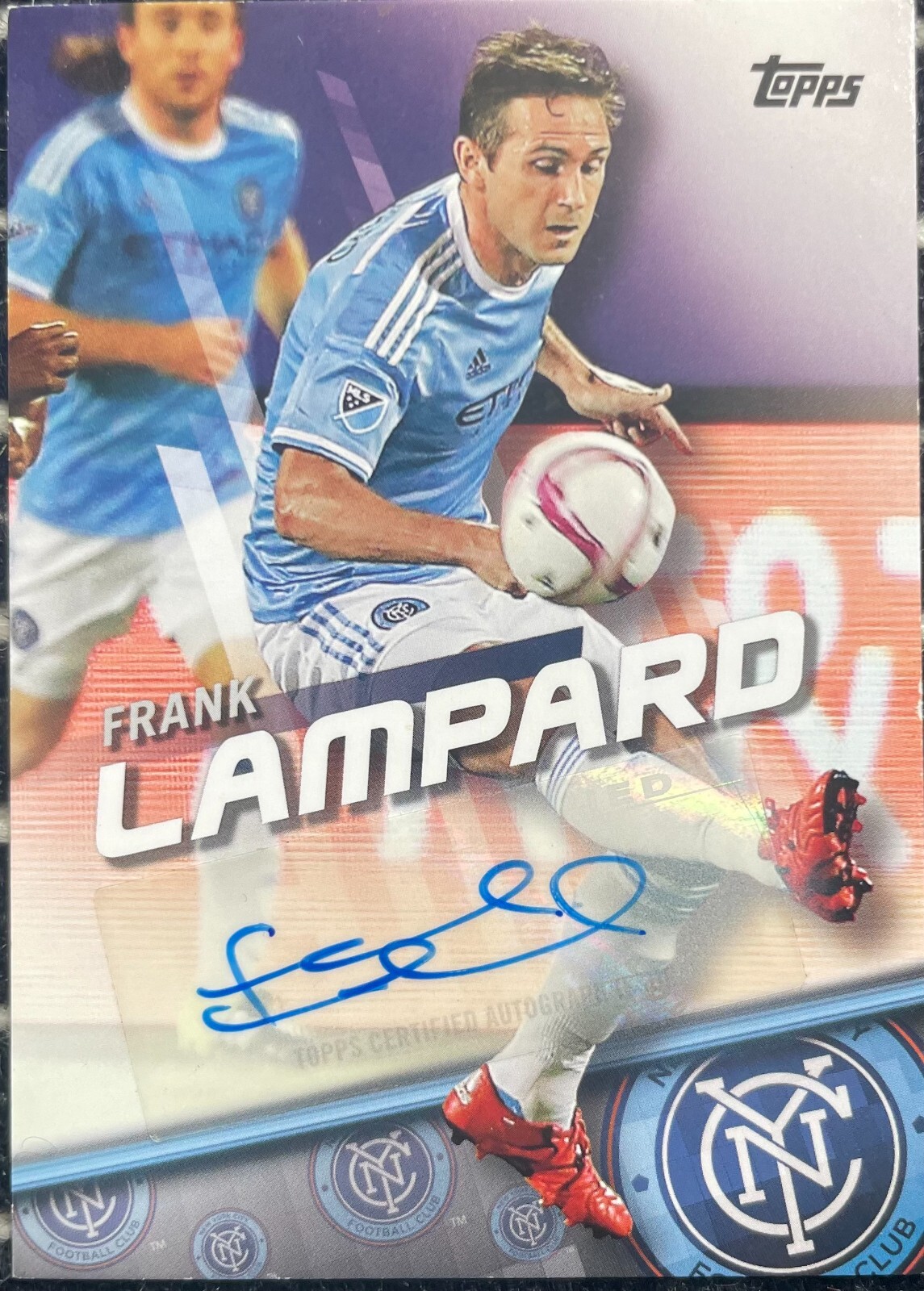 SIGNED FRANK LAMPARD TOPPS 2015 RARE - Only 75 EVER MADE -NEAR PERFECT ...