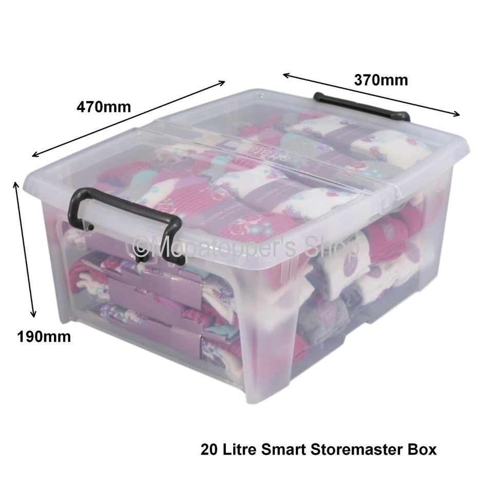 British Made Smart Box Clear Plastic Storage Boxes With Lids - Choice ...