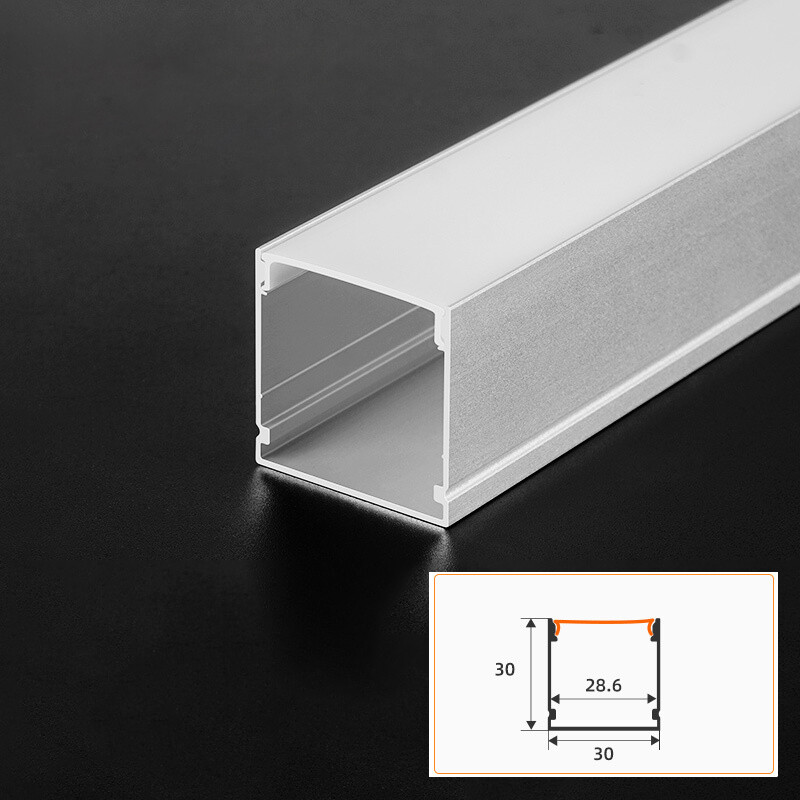 10Pcs 3.3ft Each LED Aluminum Profile Channel Holder with Cover for LED ...
