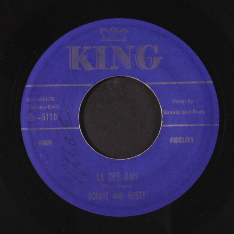 BONNIE & RUSTY: la dee dah / let the school bell ring ding a ling KING ...